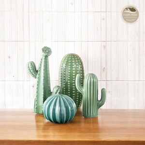Handcrafted Ceramic Cactus Ornament: Succulent Planter Pot - Etsy