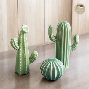 Handcrafted Ceramic Cactus Ornament: Succulent Planter Pot - Etsy