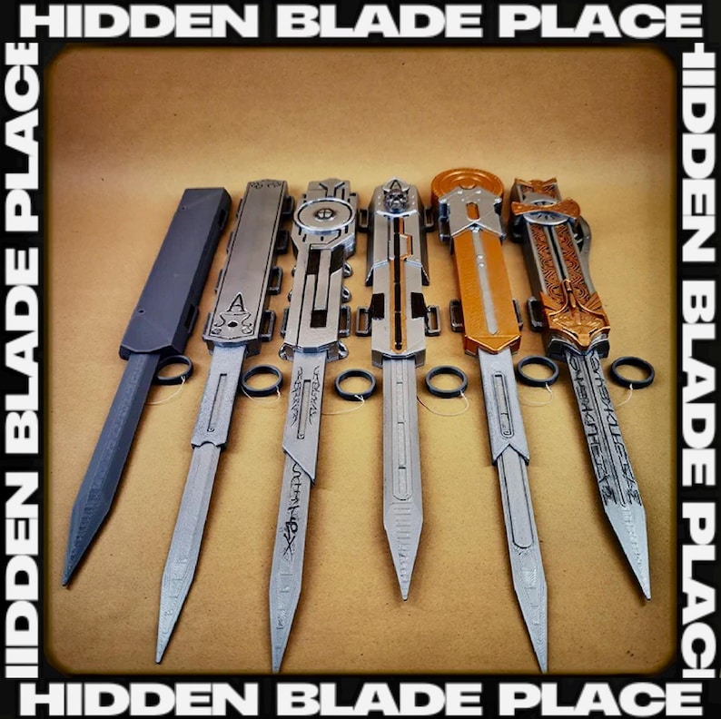 Assassin’s Creed Hidden Blades Plain Altair Ezio Edward Black Flag ...