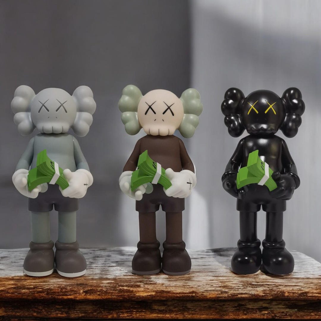 Kaws-inspired Money Counting Statue Modern Art Hypebeast Decor Unique ...