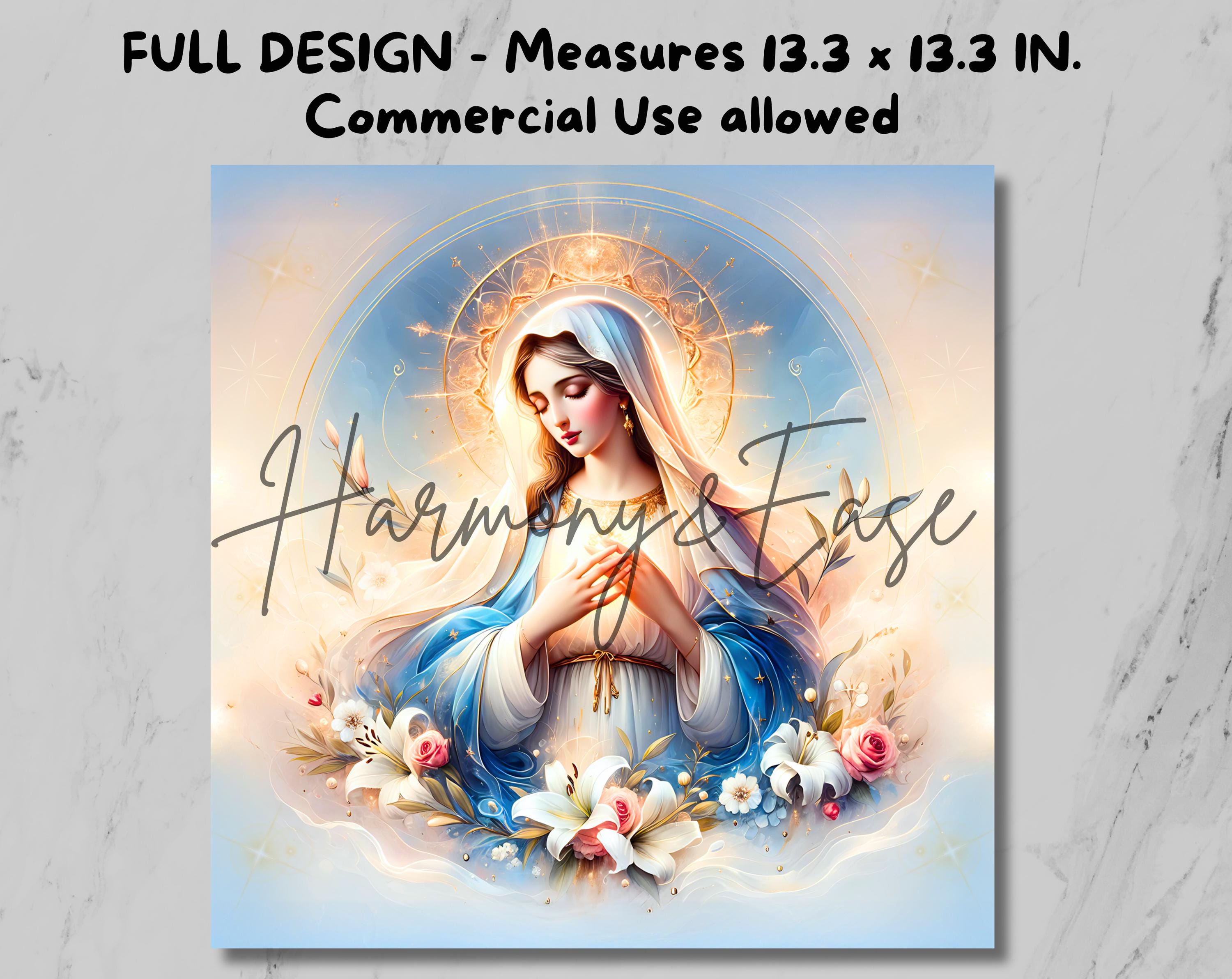 Virgin Mary Wind Spinner PNG, Virgen De Guadalupe Spinner Sublimation ...