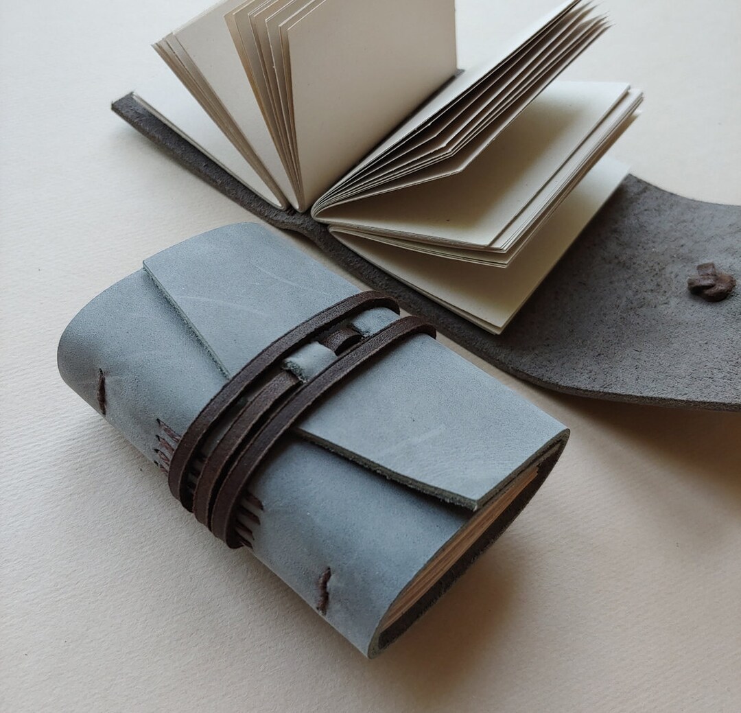 Tiny Journal 2"x3" Distressed Stone Gray Tiny Pocket Notebook ...