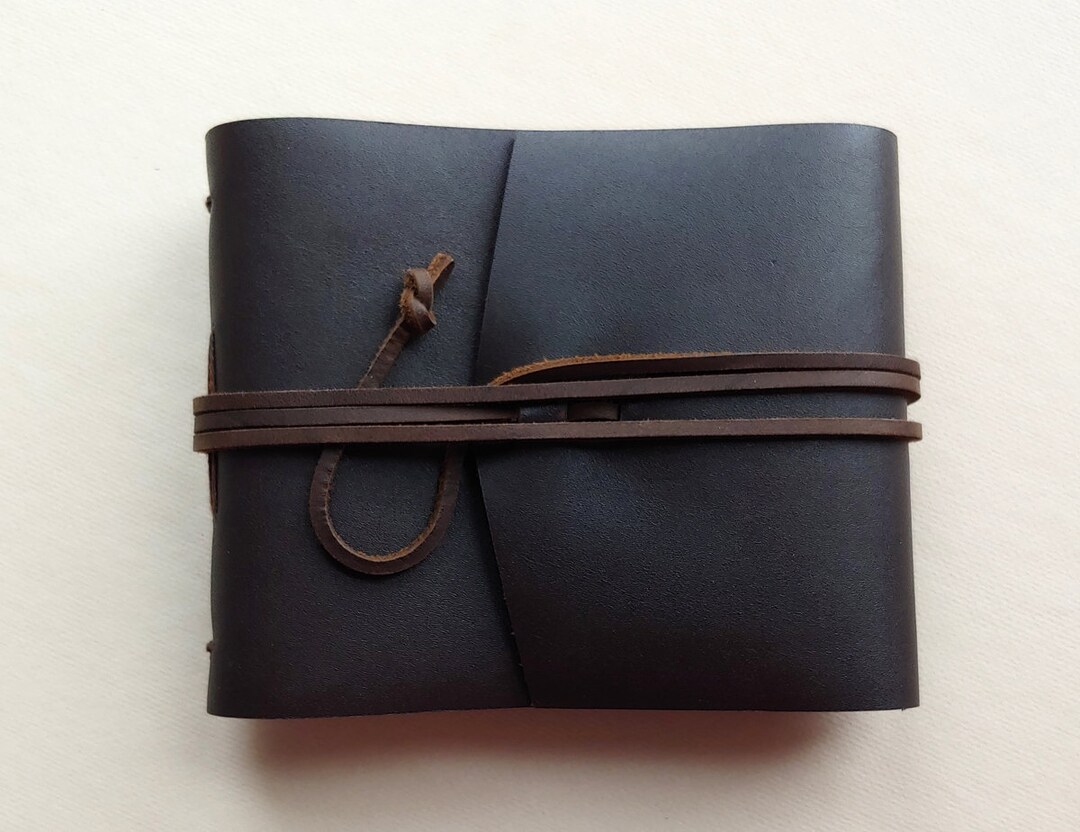 Landscape Leather Journal 4.25" X 5.5" Dark Brown Leather Diary ...