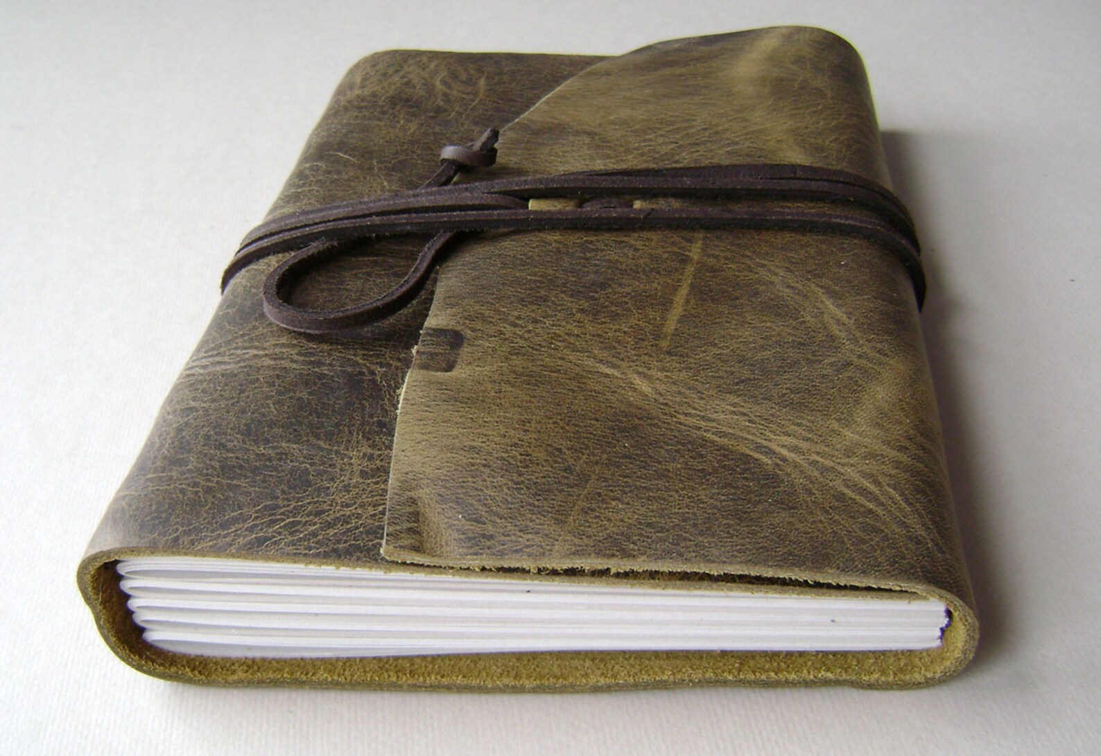 Rustic Leather Journal 5.5x 7.5 Distressed Brown - Etsy
