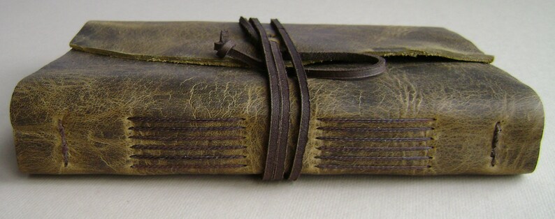 Rustic leather journal 5.5x 7.5 distressed brown | Etsy