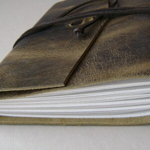 Rustic Leather Journal 5.5x 7.5 Distressed Brown Leather Notebook ...