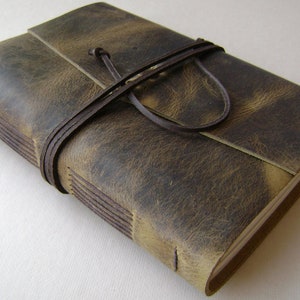 Rustic Leather Journal 5.5x 7.5 Distressed Brown Leather Notebook ...