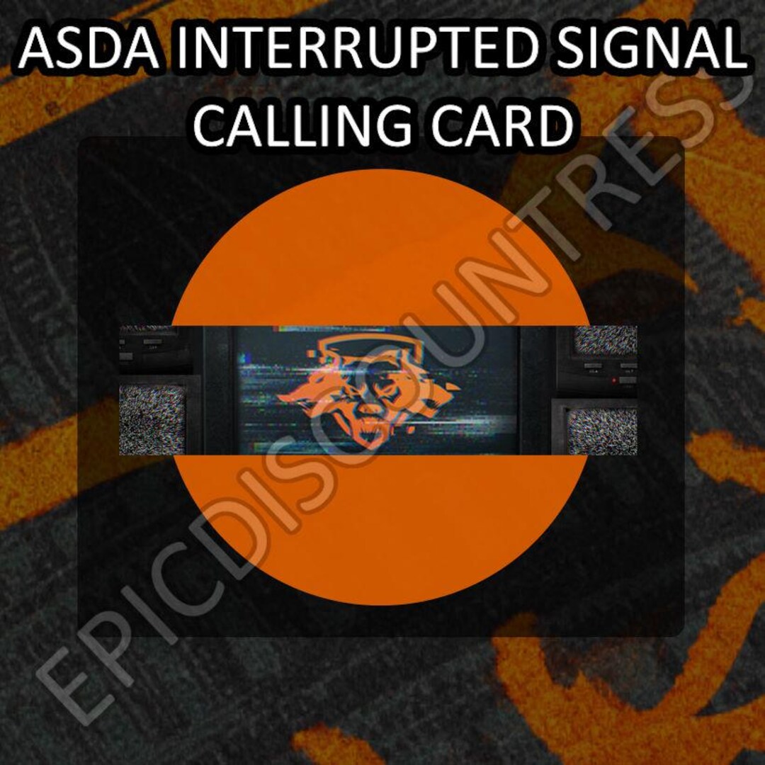 Call of Duty Black Ops 6 BO6 Exclusive ASDA Interrupted Signal Calling ...