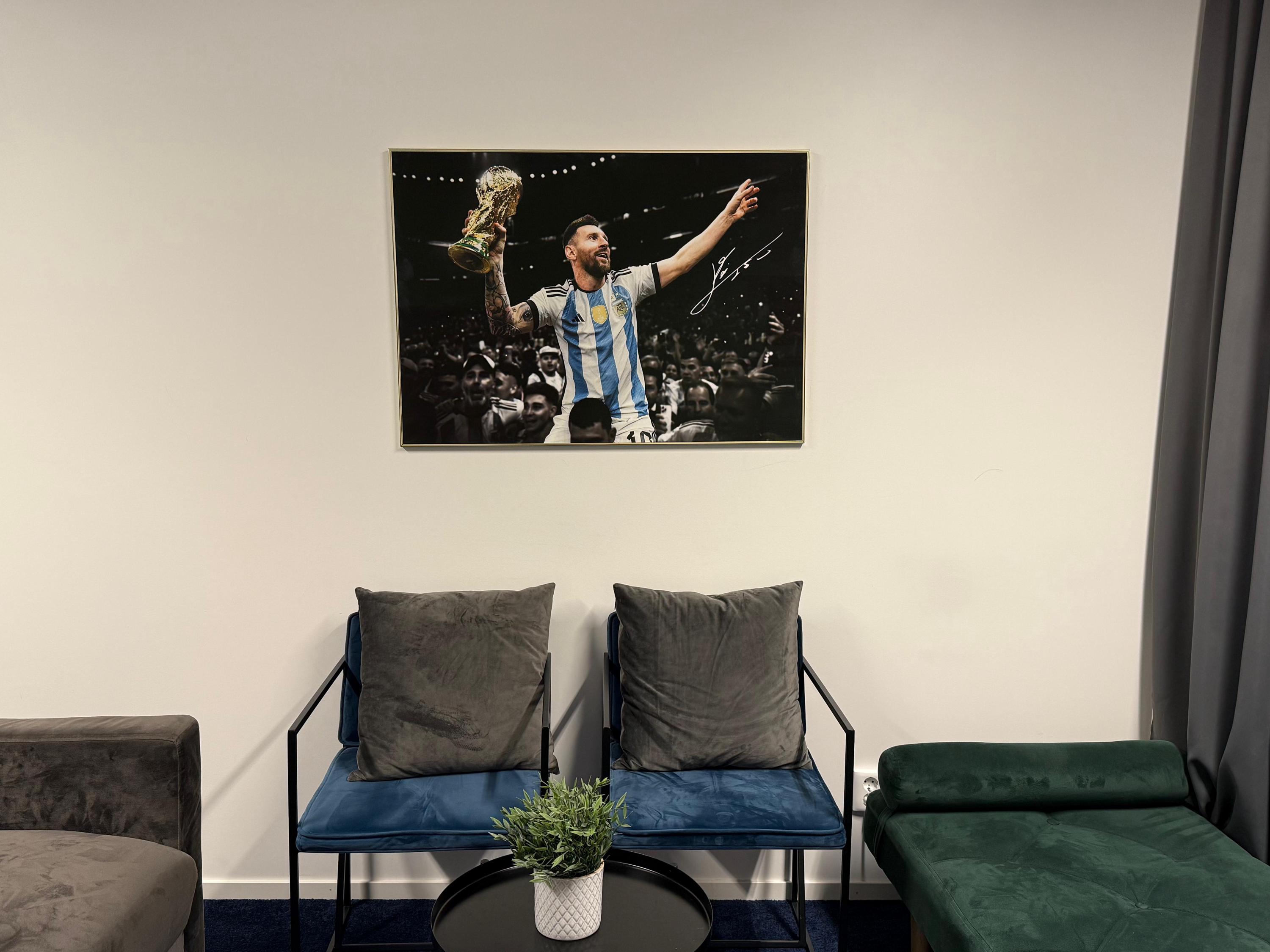 Messi World Cup 2022 Plus Autograph Premium Matte Paper Wooden Framed ...