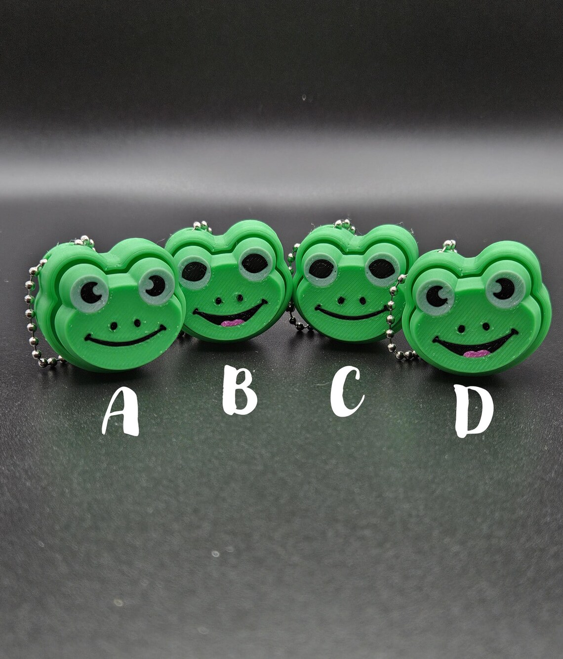 Frog Key Cap Clicker 3D Printed Stim Fidget Clicky Key Switch Keychain ...