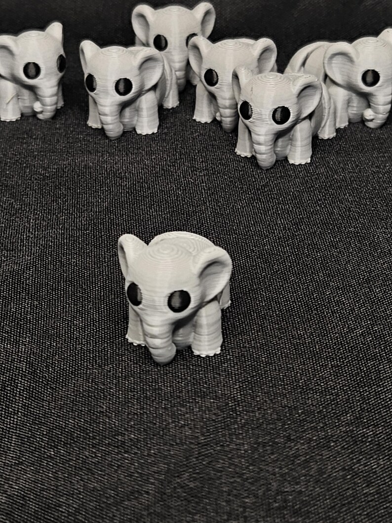 Tiny Elephant Zou3d 3D Print. Authorized Seller - Etsy