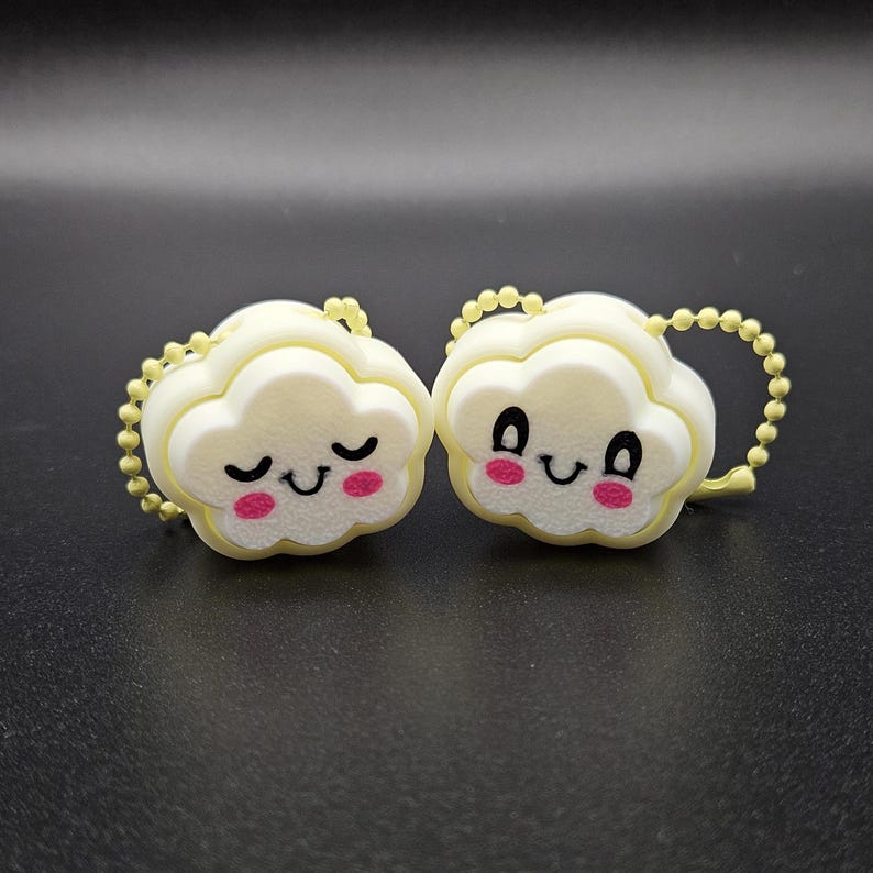 Cloud Key Cap Clicker 3D Printed Stim Fidget Clicky Key Switch Keychain ...