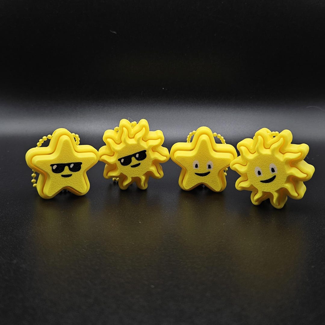 Sun Star Key Cap Clicker 3D Printed Stim Fidget Clicky Key Switch ...