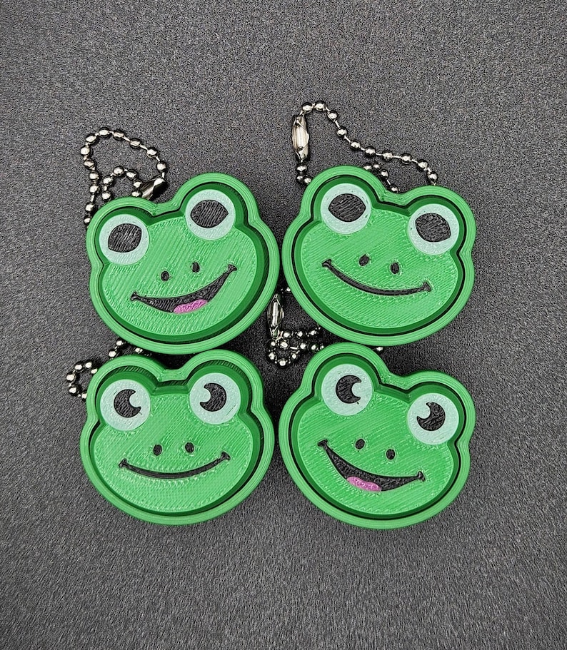 Frog Key Cap Clicker 3D Printed Stim Fidget Clicky Key Switch Keychain ...