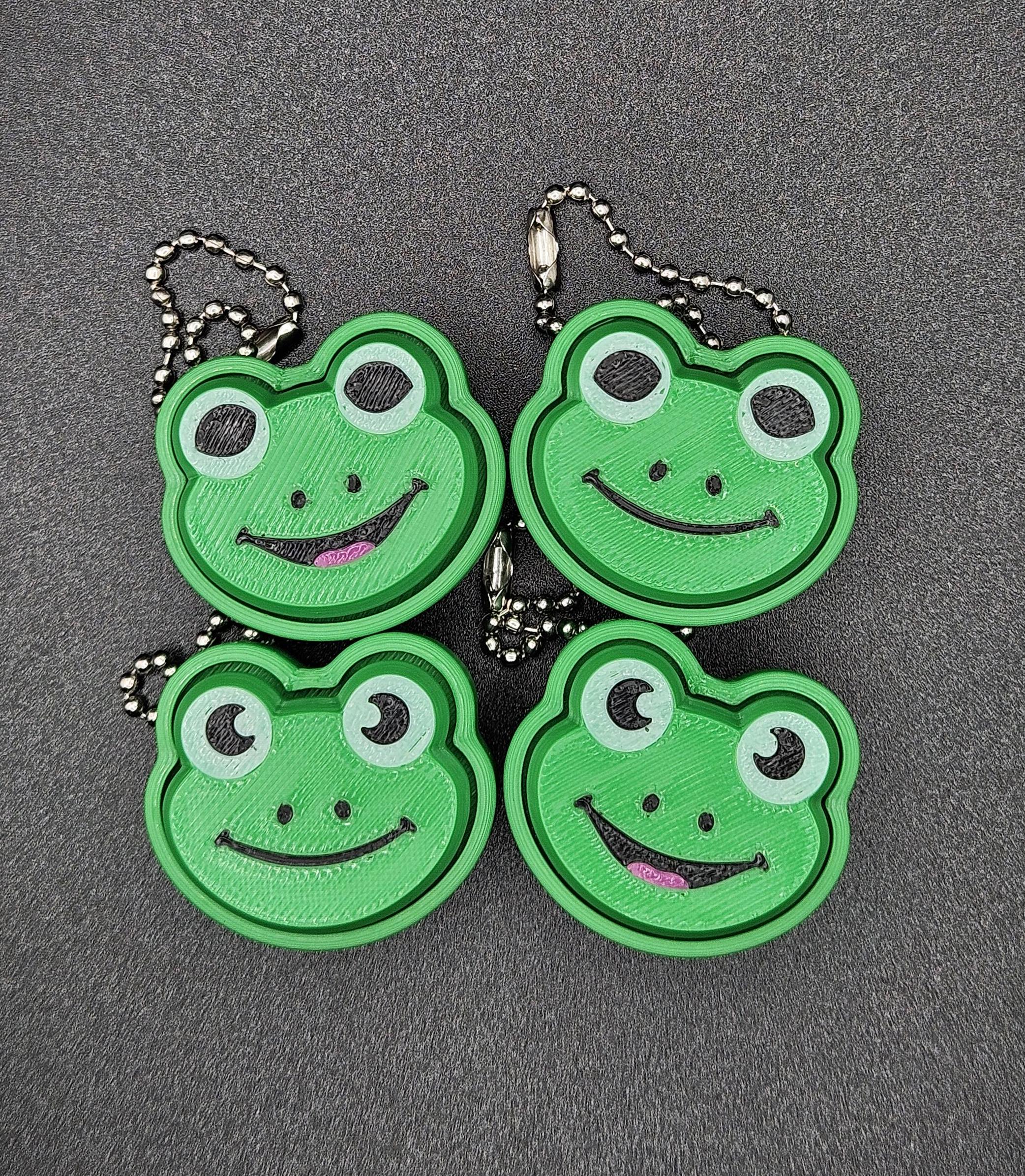 Frog Key Cap Clicker 3D Printed Stim Fidget Clicky Key Switch Keychain ...