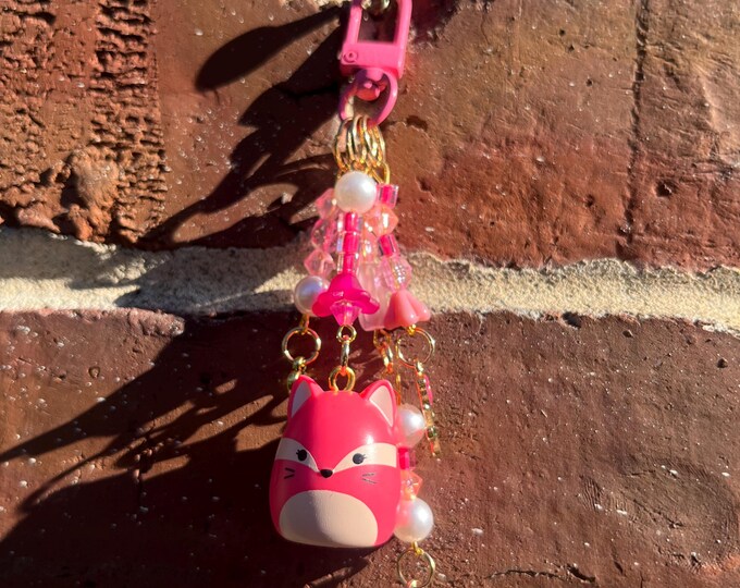 Squishmallow Beaded Keychain / Cute Keychain / Trinket / Colorful ...