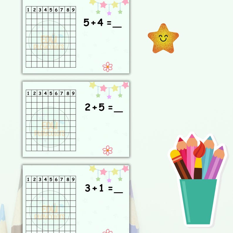 Addition Strip Board Worksheets Montessori-inspired Math Learning Tool ...