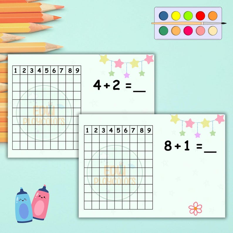 Addition Strip Board Worksheets Montessori-inspired Math Learning Tool ...