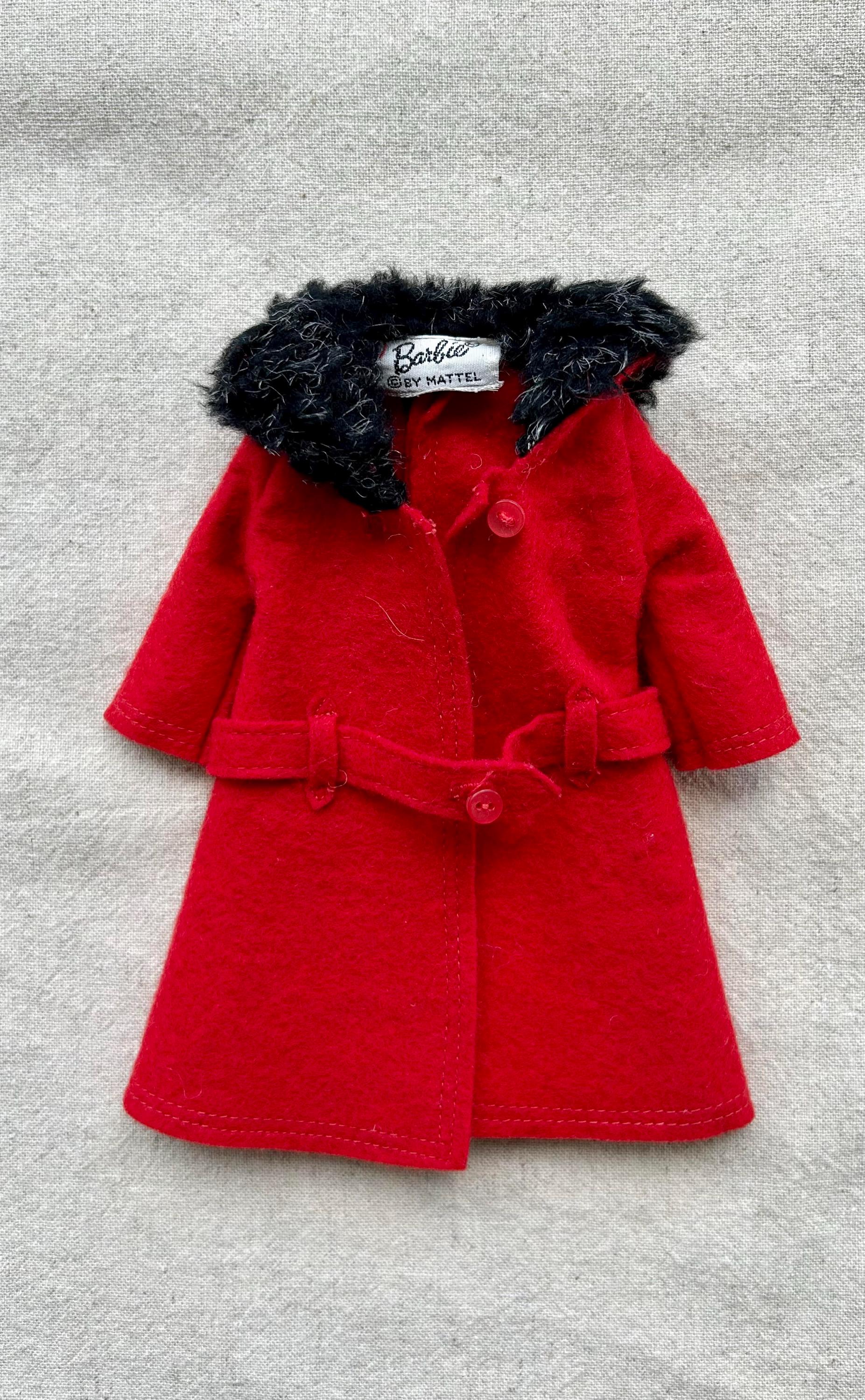 Vintage Barbie 1960s Red Coat - Etsy