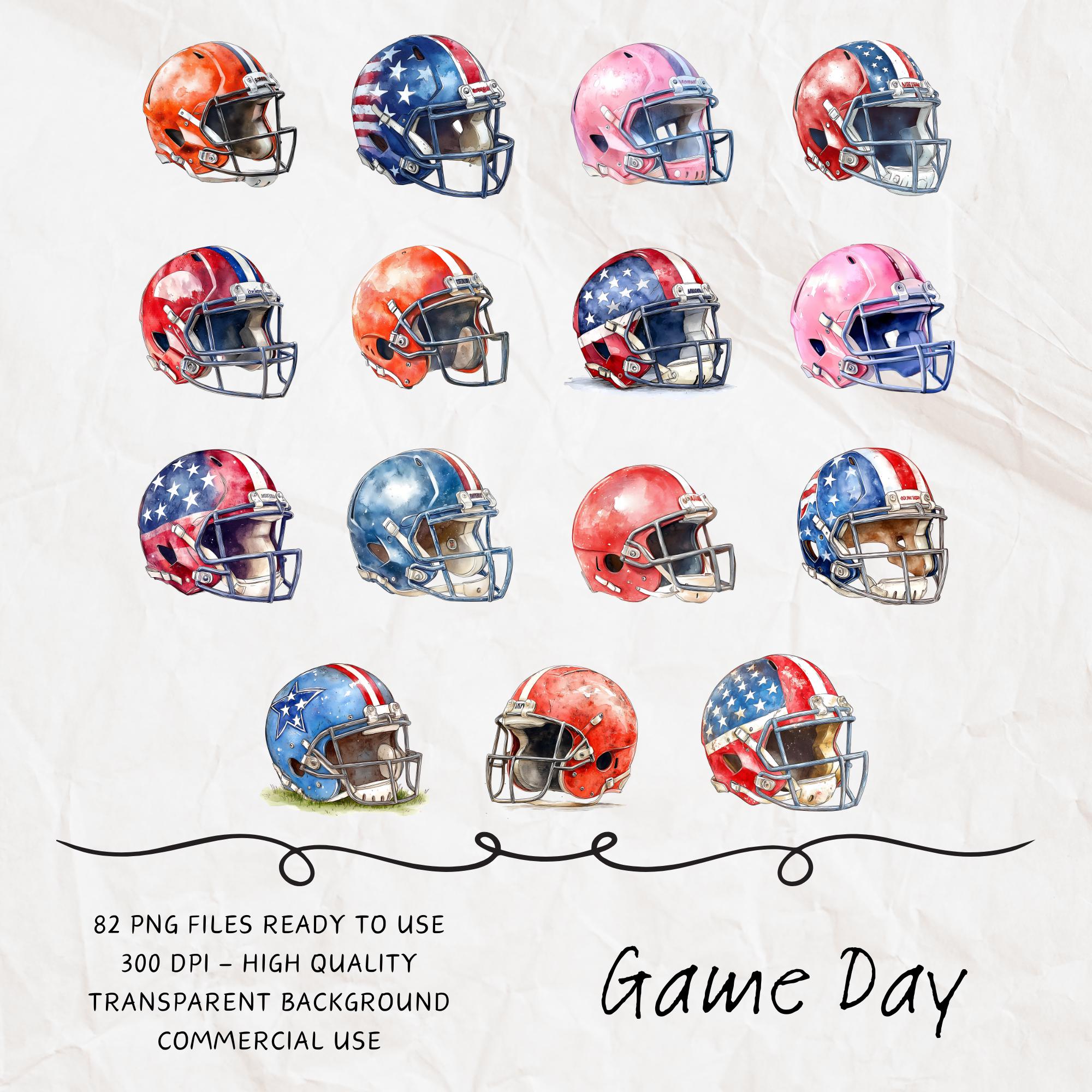 Super Bowl PNG Clipart Fan Bundle, American Football Digital Graphic ...