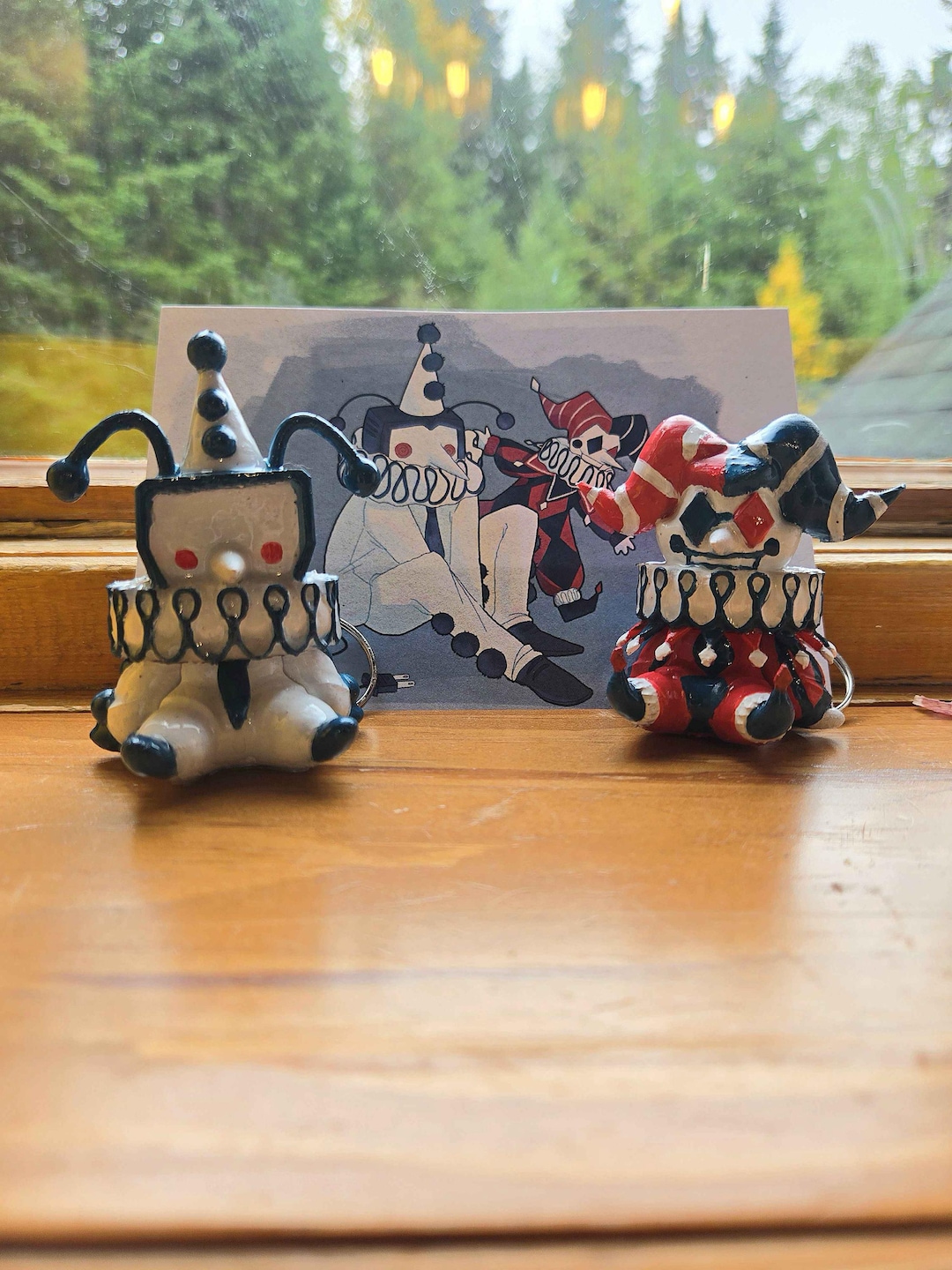 Clown Spamtenna Keychains and Print! - Etsy