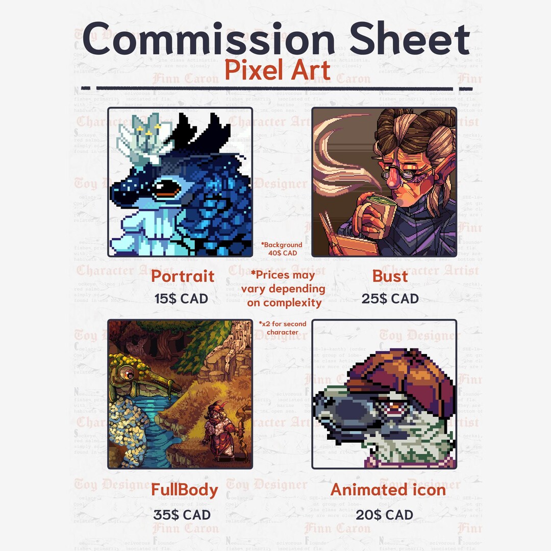 Pixel Art Commissions Etsy