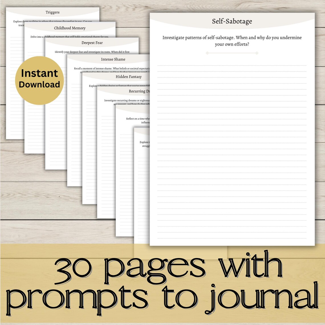 Shadow Work Workbook Printable | Work With Your Shadow | Printable ...