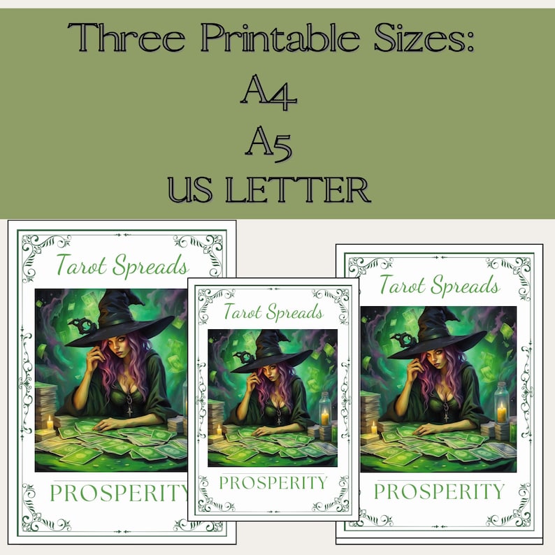 Prosperity Tarot Spreads Printable | Money Tarot Spreads | Tarot ...