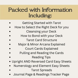 The Tarot Workbook Printable | Tarot Meanings | Tarot Printable |tarot ...