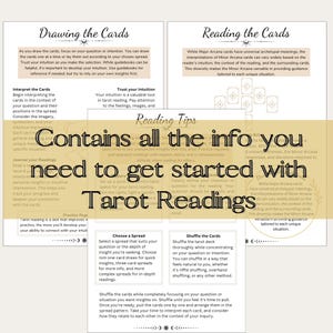 The Tarot Workbook Printable | Tarot Meanings | Tarot Printable |tarot ...