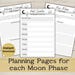 Moon Phases Journal | Full Moon | New Moon| Moon Pdf | Moon Work Book ...