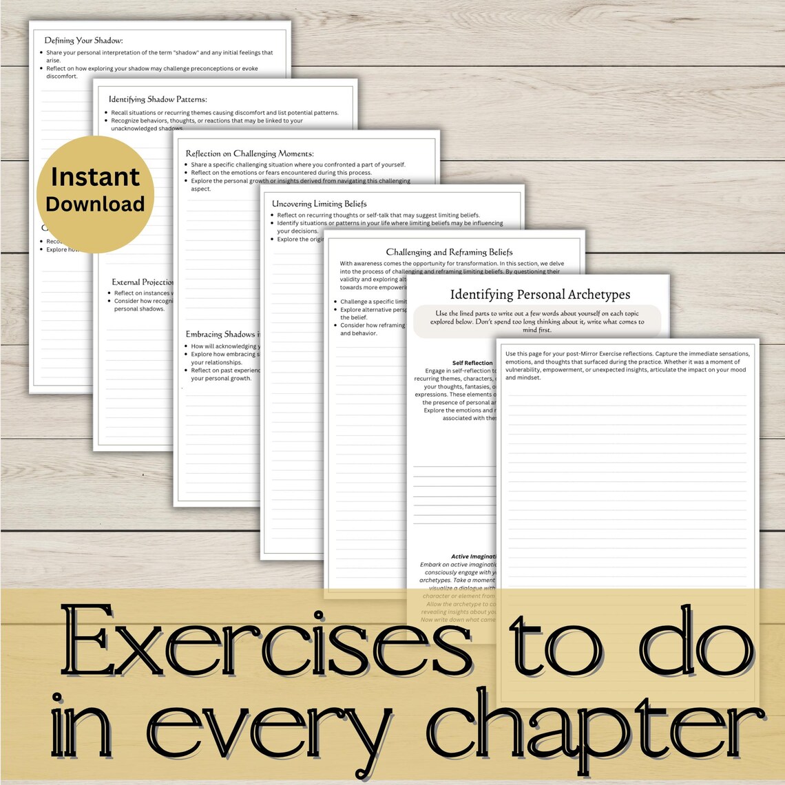 Shadow Work Workbook Printable | Work With Your Shadow | Printable ...