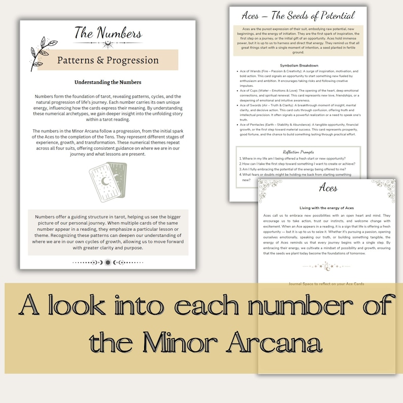 Tarot Card by Card Workbook. In-depth Meanings & Symbolism Workbook ...
