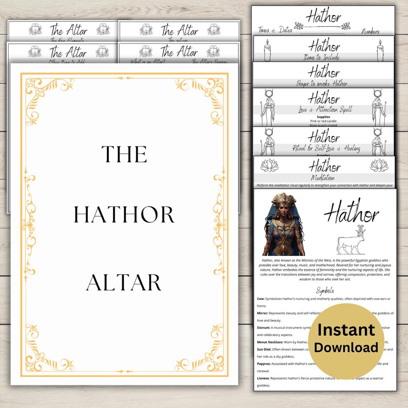 Hathor Altar Guide | Hathor Worship | How to Create an Altar | Altar ...