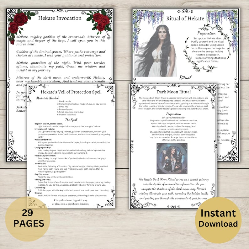 Hekate Guide | Work With Hecate | Hekate Offerings Printable | Hekate ...