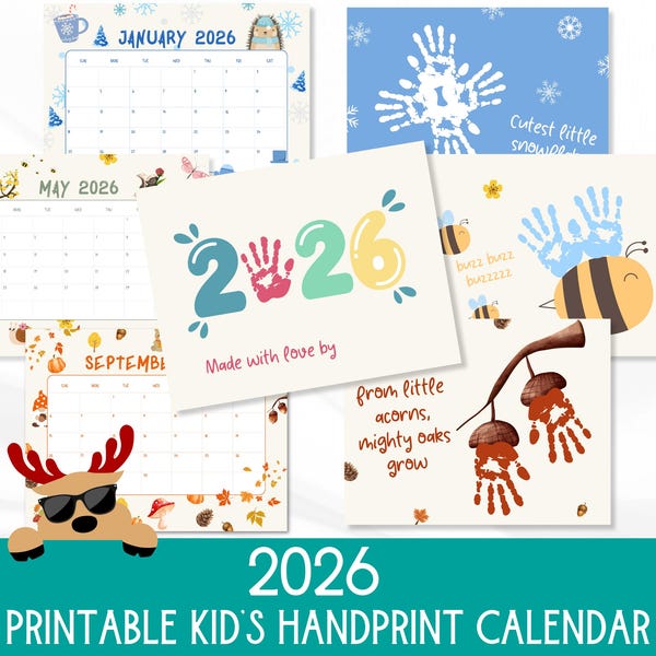 Kids Craft Diy Calendar 2026 - Etsy UK