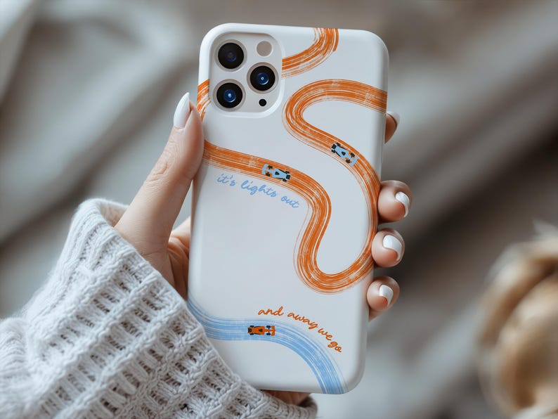 Mclaren F1 Magsafe iPhone Tough Case: Orange & Blue Race Track - Etsy
