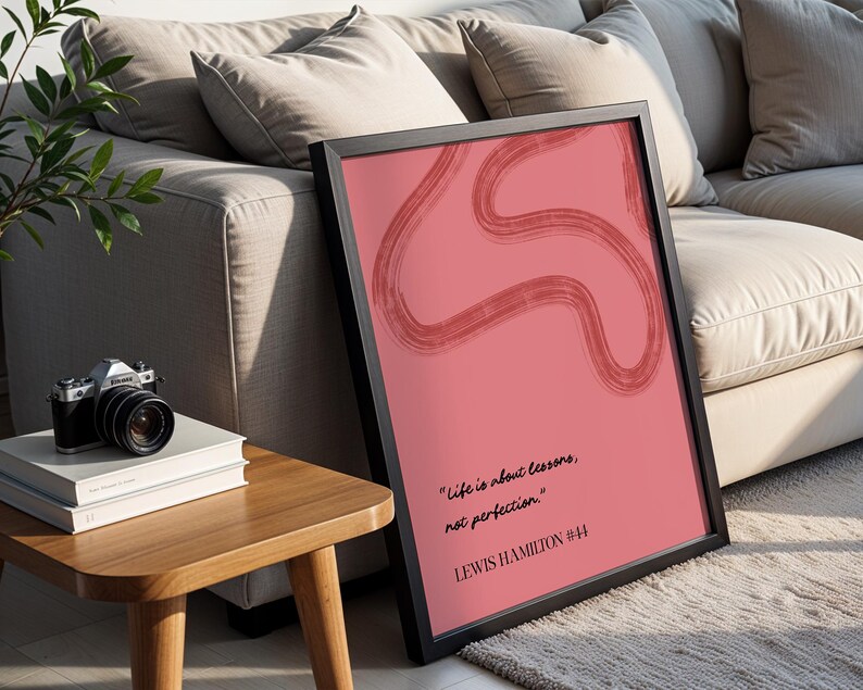 Lewis Hamilton Quote F1 Poster, Formula One Racing Art (digital Print ...
