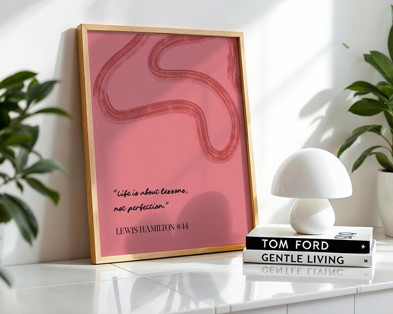 Lewis Hamilton Quote F1 Poster, Formula One Racing Art (digital Print ...
