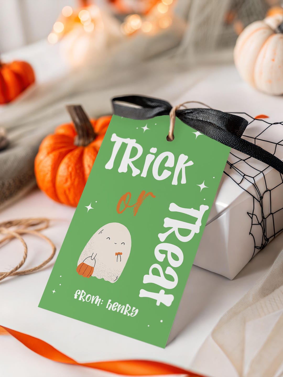 Editable Halloween Treat Tags: Printable Kids Party Favor Labels ...