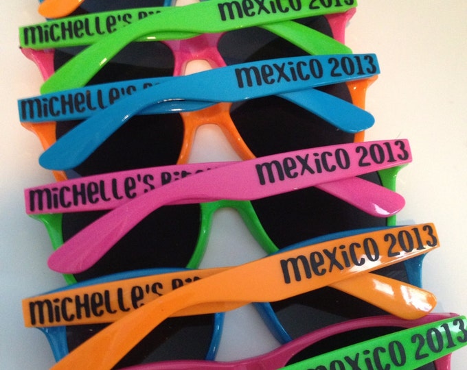 10 Personalized Sunglasses - Custom Listing for Jkramer7 3/19 - Etsy