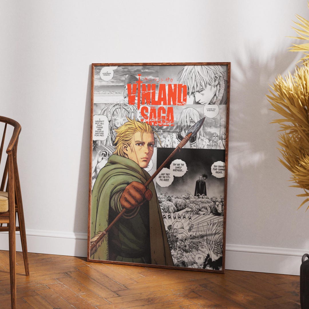 Vinland Saga Manga Panel Poster Print, Thorfinn Anime Artwork Wall ...