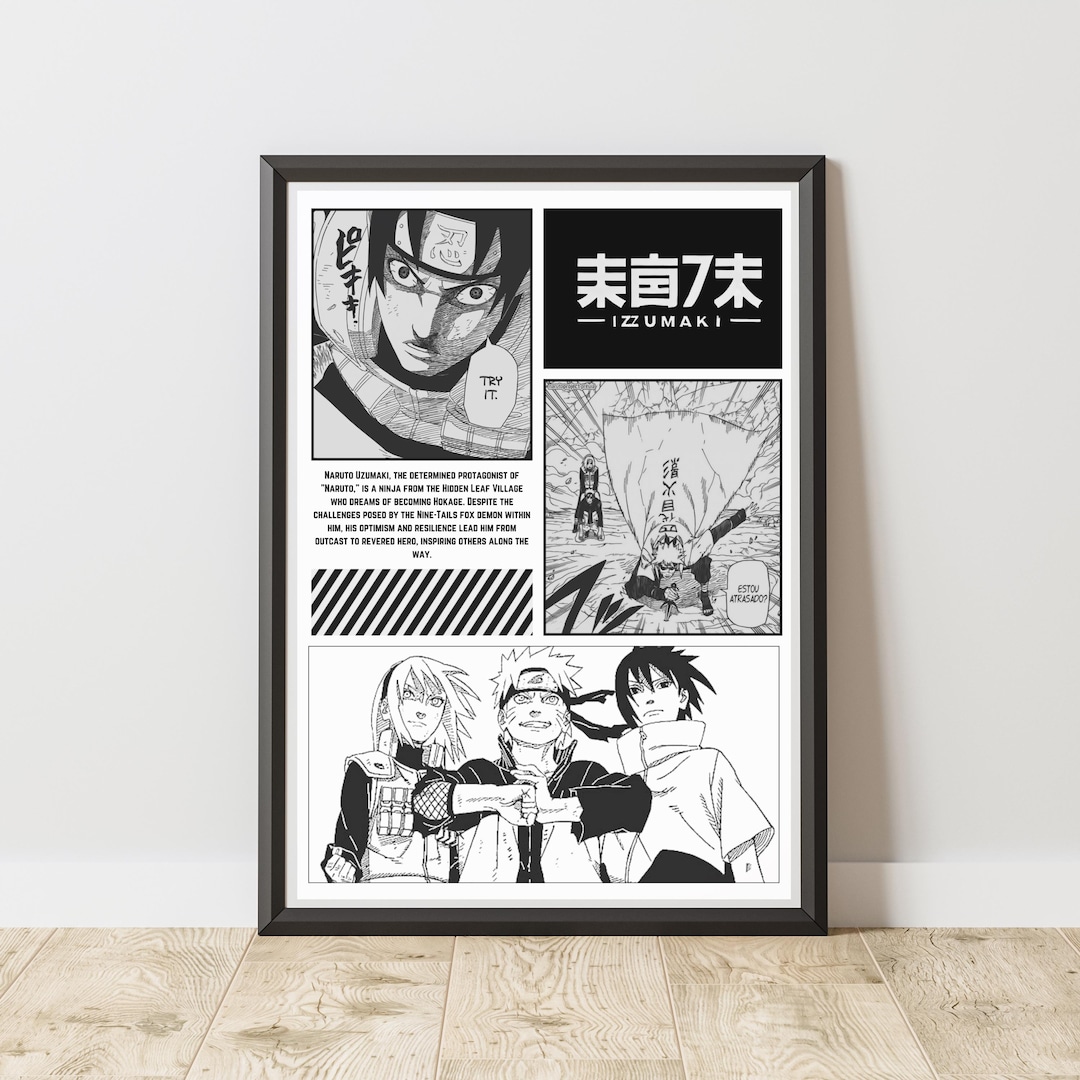 Naruto Shippuden Manga Poster Naruto Uzumaki Curated Manga Panels ...