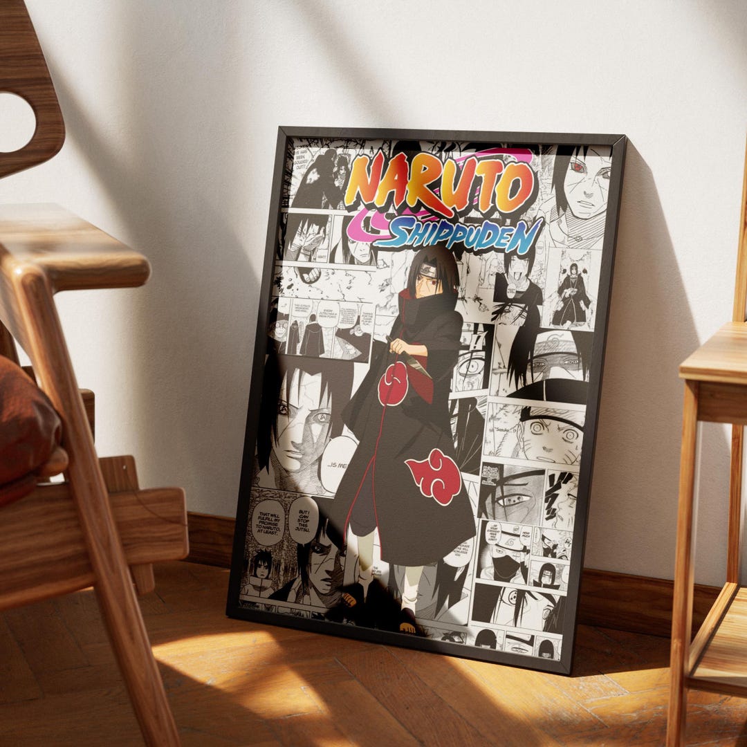 Naruto Shippuden Manga Poster - Itachi Uchiha - Curated Manga Panels ...