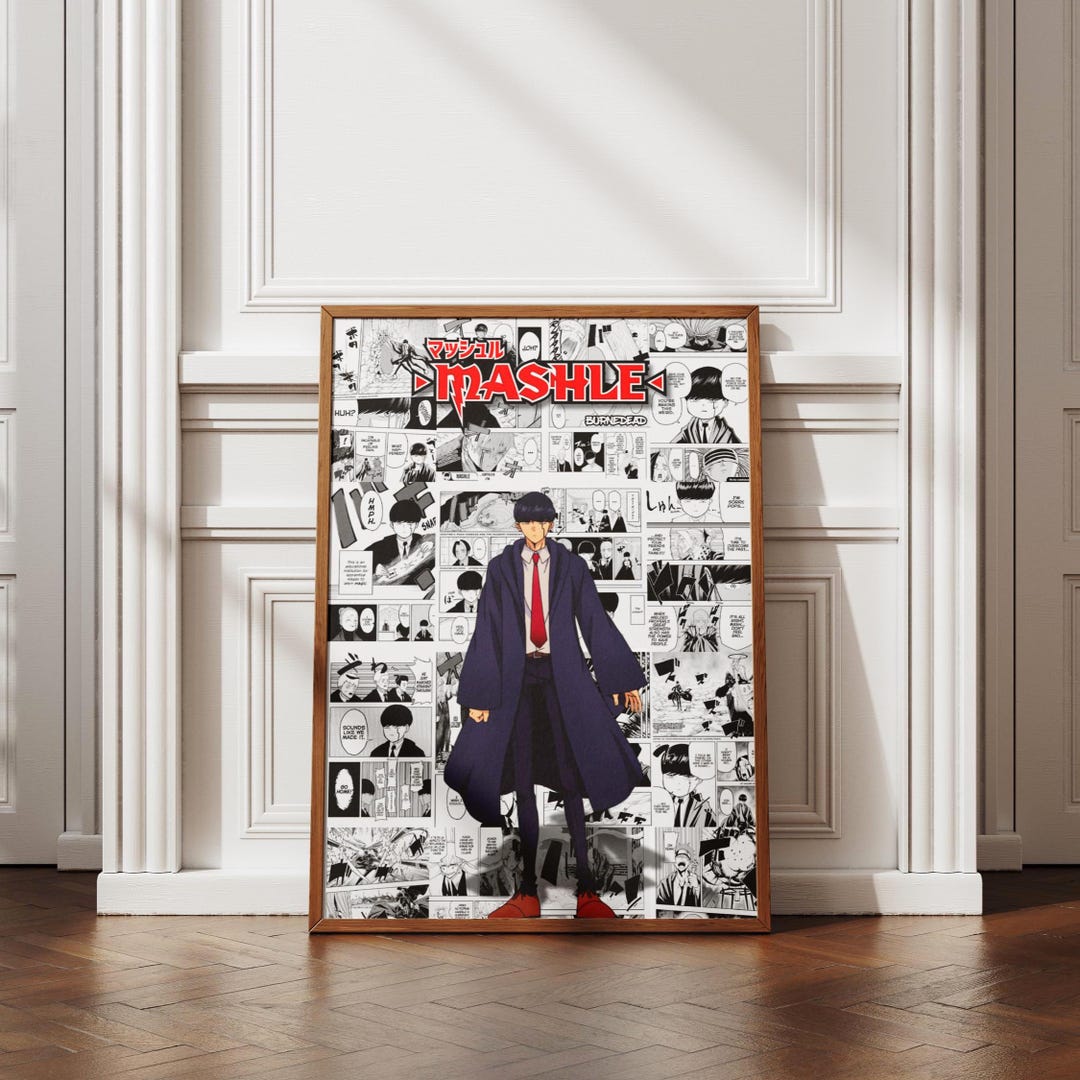 Mashle Anime Poster Digital Download | Mash Burnedead Manga Wall Art ...