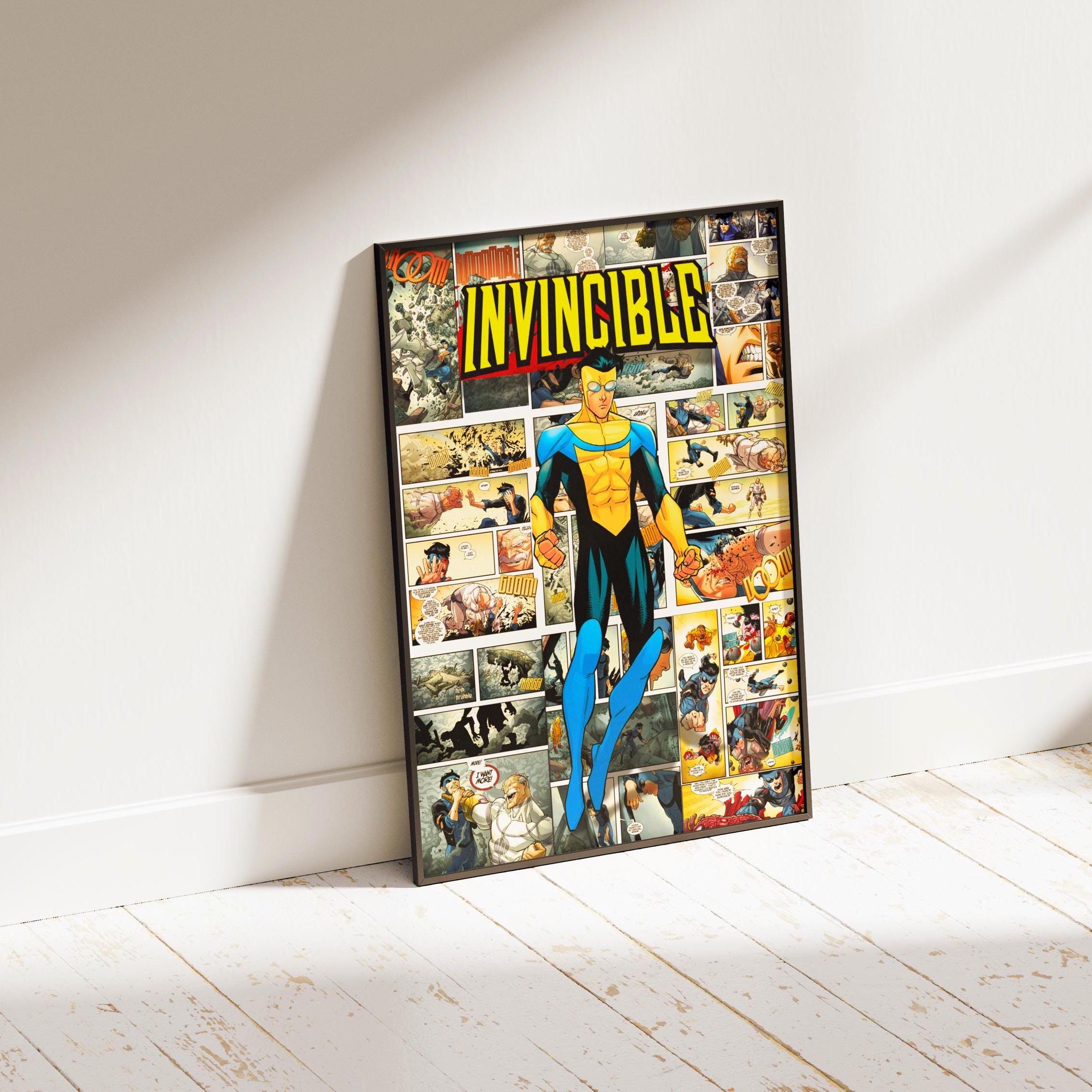 Invincible Poster, Superhero Wall Art, Comic Book Decor, Omni-man ...