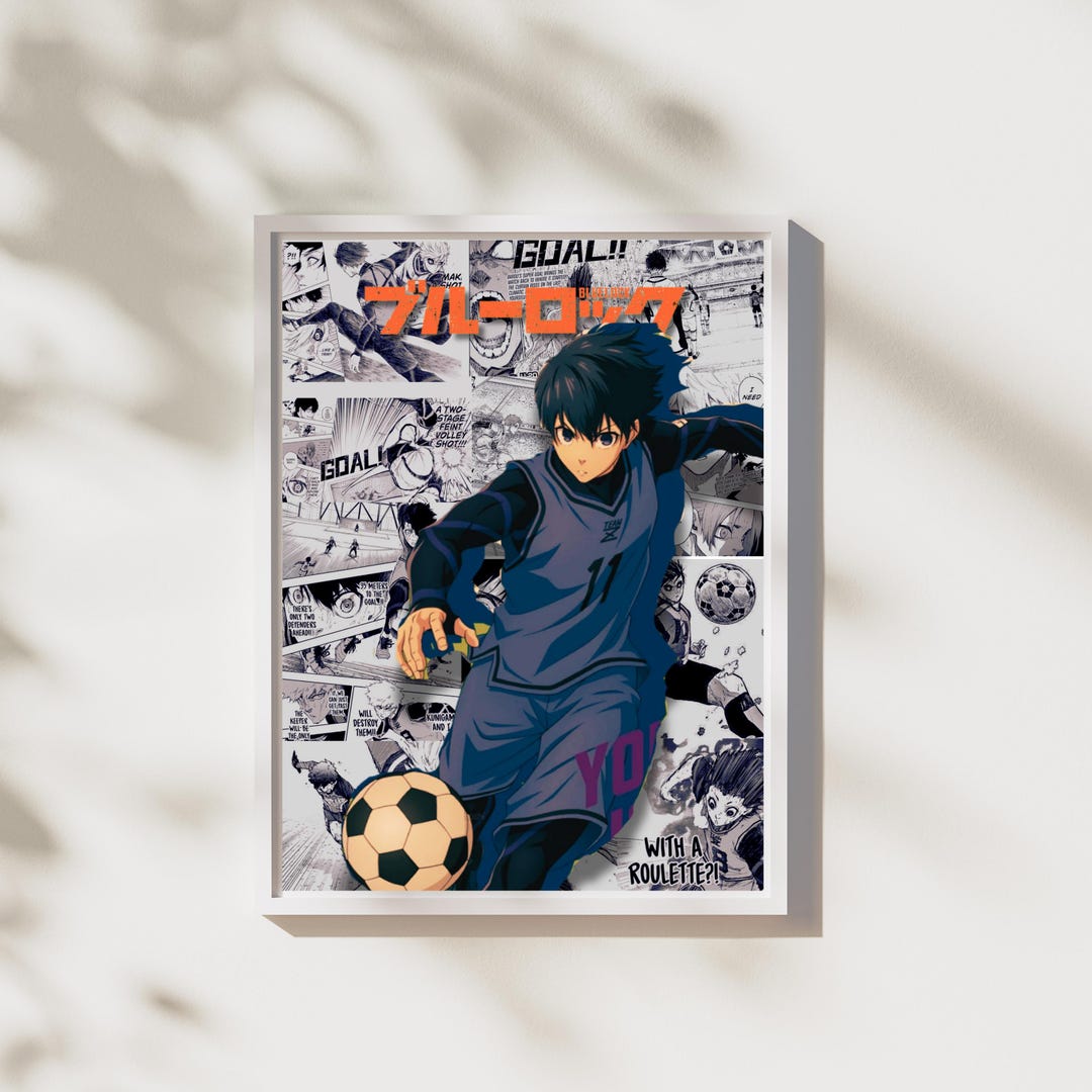 Isagi Yoichi Poster, Blue Lock Art Print, Japanese Anime Wall Art,manga ...