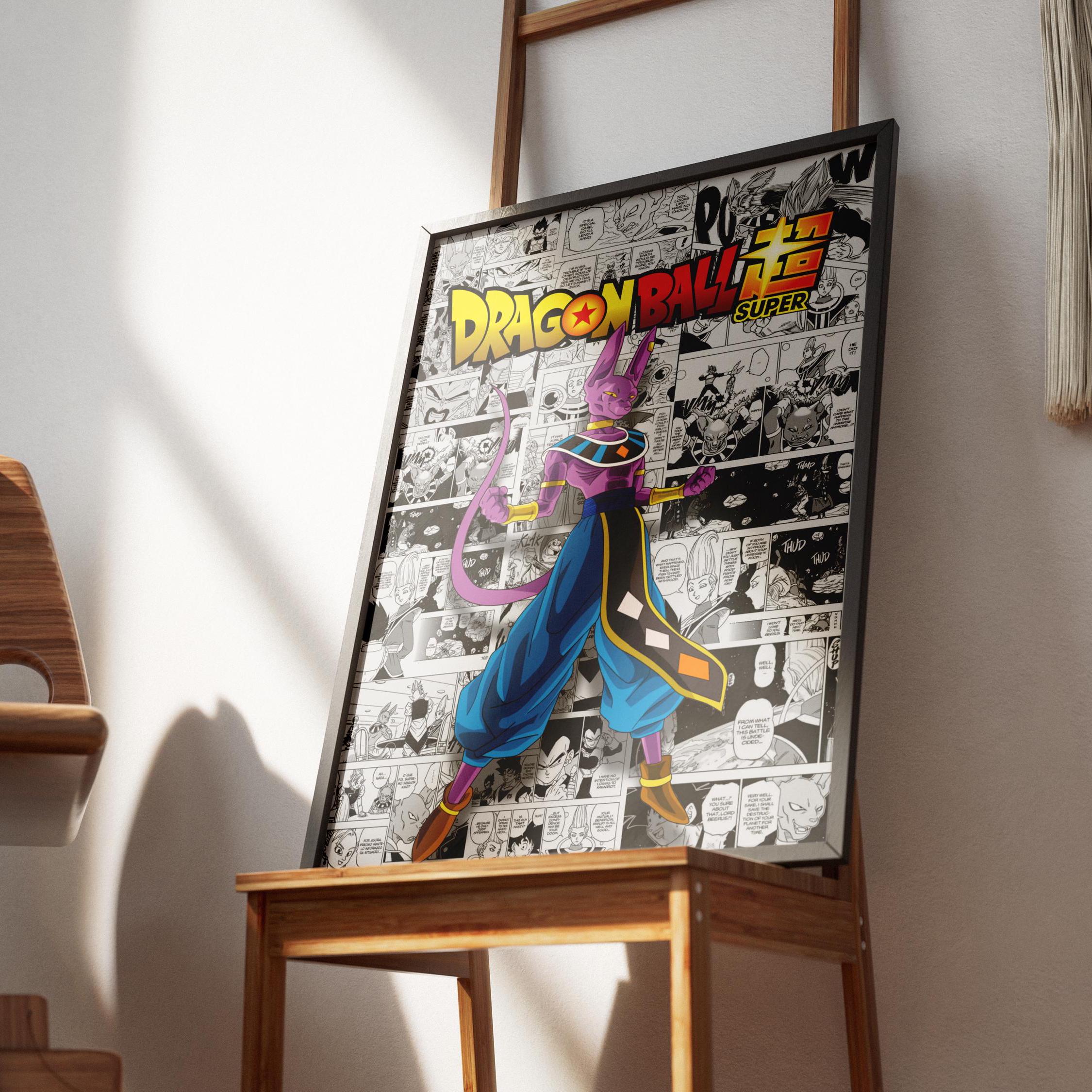 Beerus Character Poster | Dragon Ball Poster | Anime Poster | Wall Art ...
