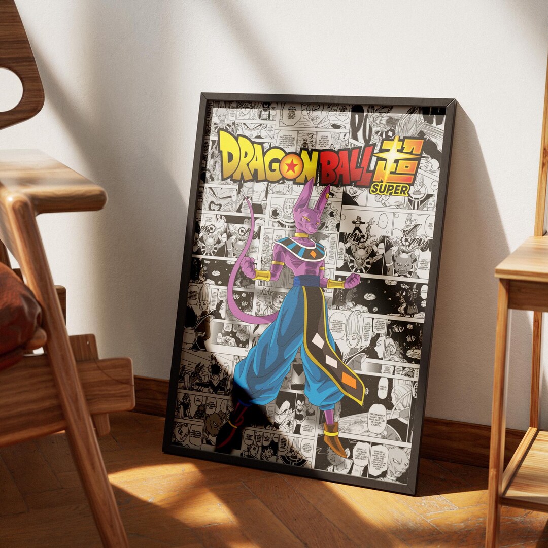 Beerus Character Poster | Dragon Ball Poster | Anime Poster | Wall Art ...