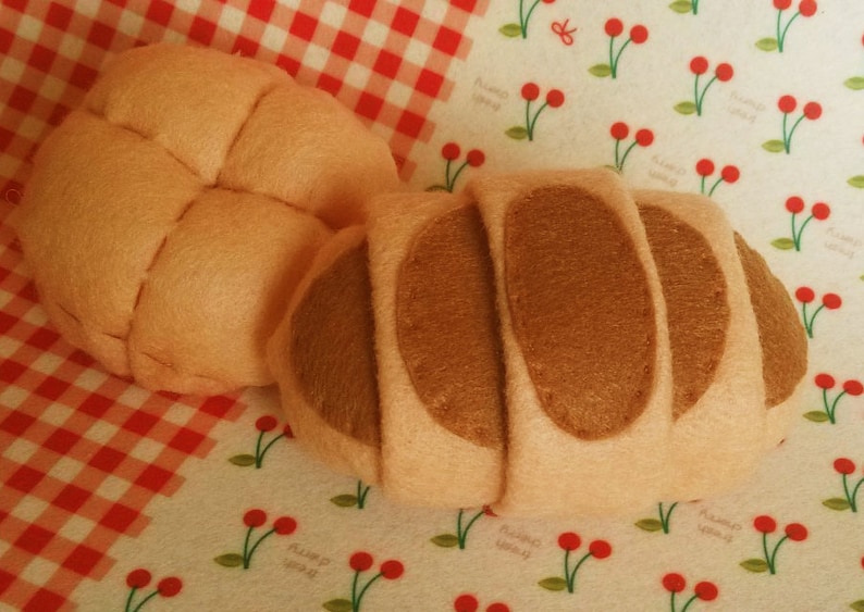 DIY felt Lovely bread set5 in 1 PDF tutorial and pattern | Etsy